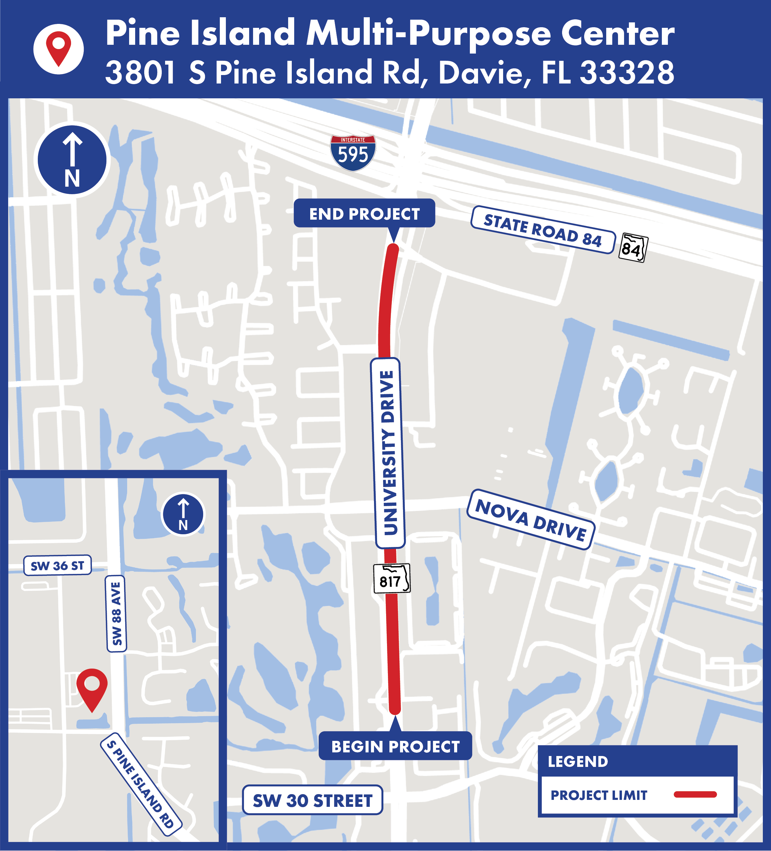 FDOT Broward County Design - State Road (SR) 817/University Drive from ...
